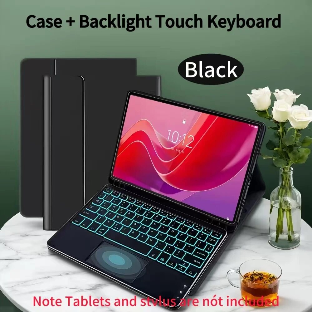 Черный чехол-клавиатура Lenovo Xiaoxin Pad 11, Russian