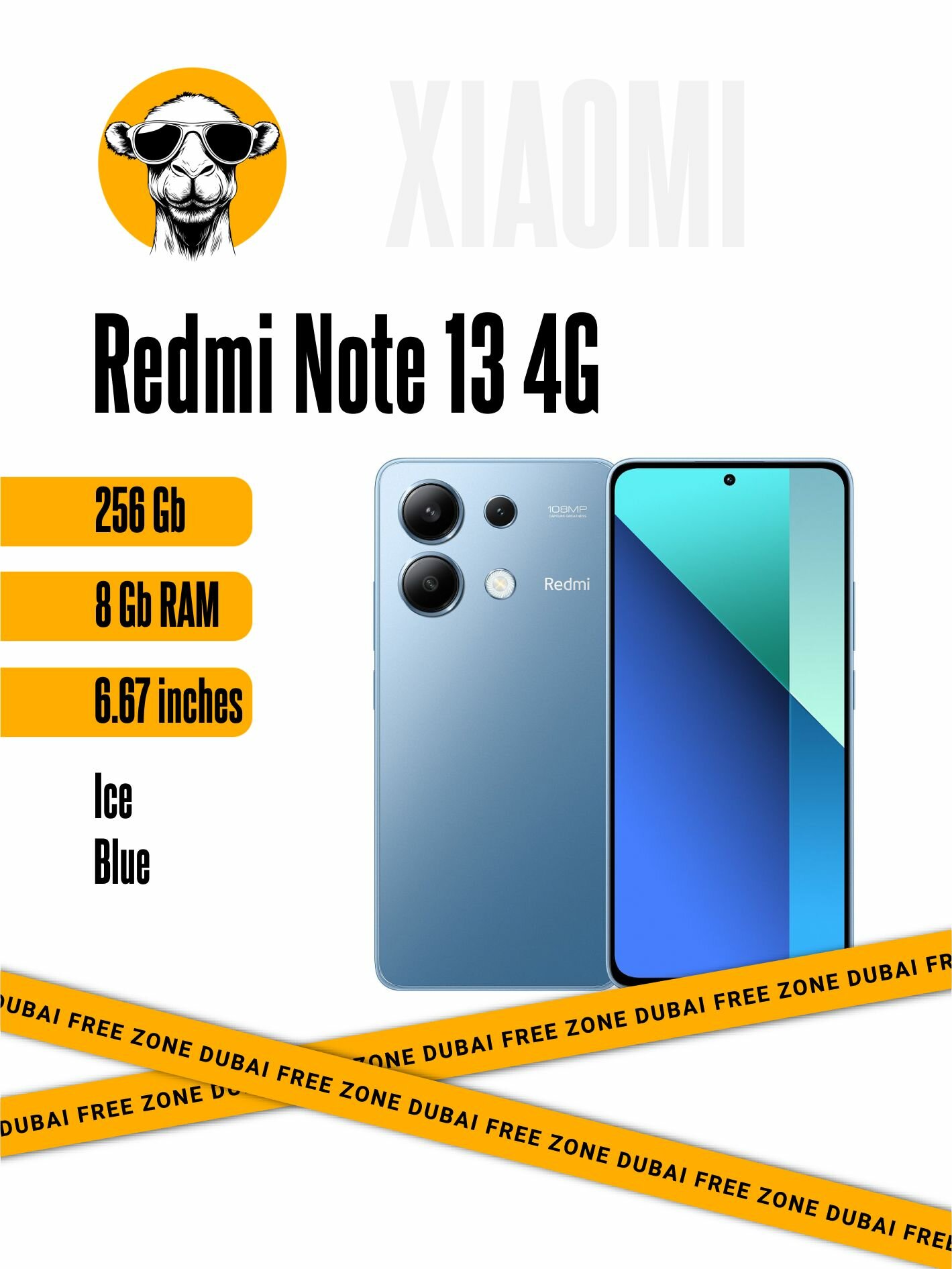 Смартфон Redmi Note 13 4G 8/256Gb Ice Blue/Синий