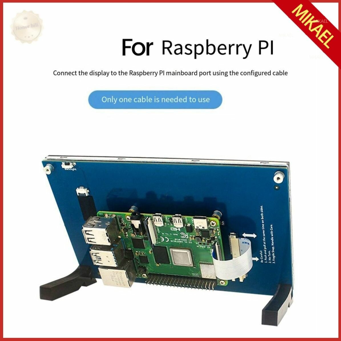 Эксклюзивный емкостный 5дюймовый HD IPS дисплей для Raspberry Pi 4B 3B