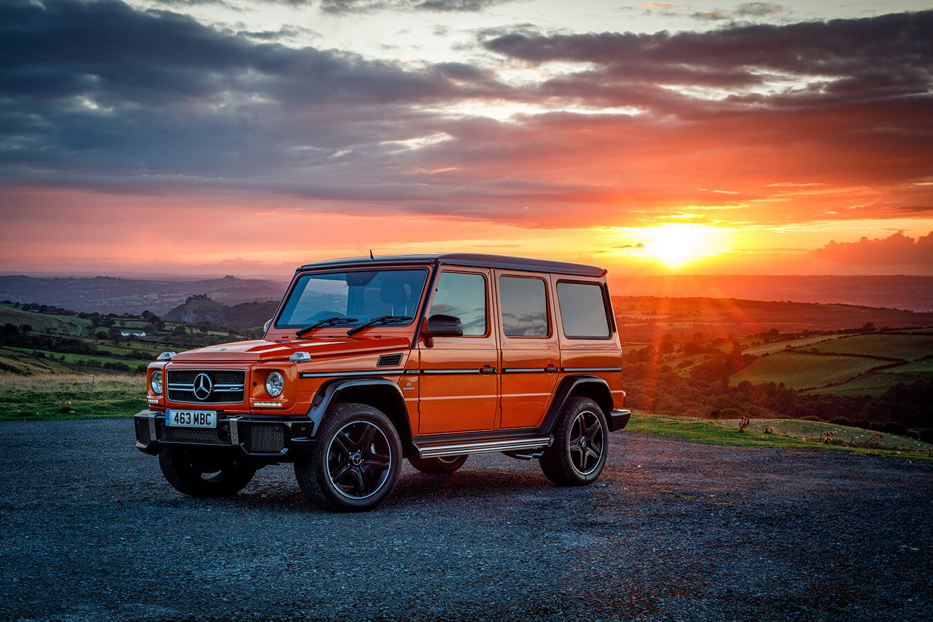Фотообои Уютная стена "Mercedes-Benz G 63-Class 2", флизелиновые, 410х270 см