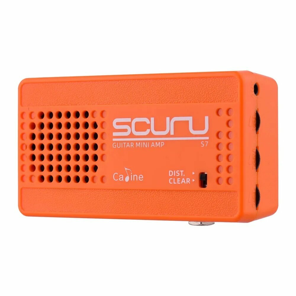 Портативный гитарный мини-усилитель Caline S7, динамик 3 Вт с прозрачным покрытием