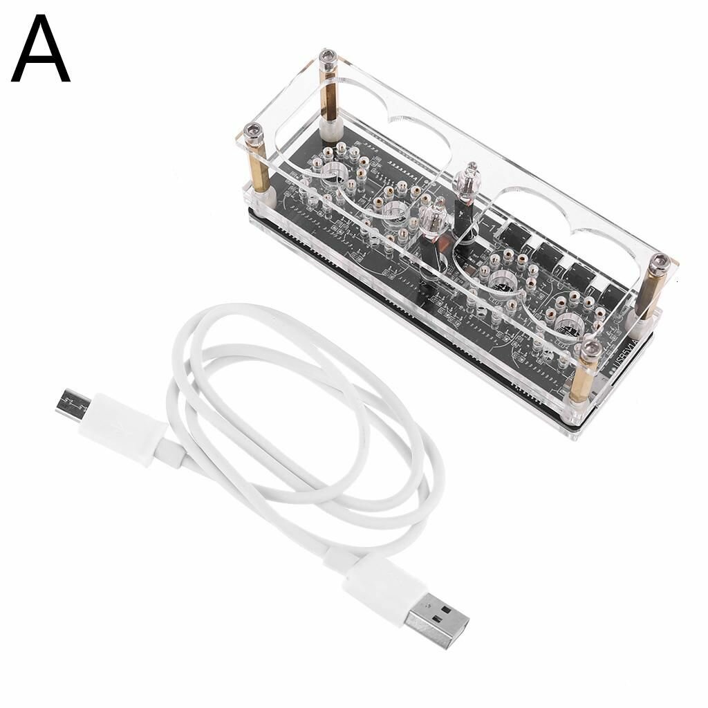 Мини-часы с глоу-трубками, Без трубки