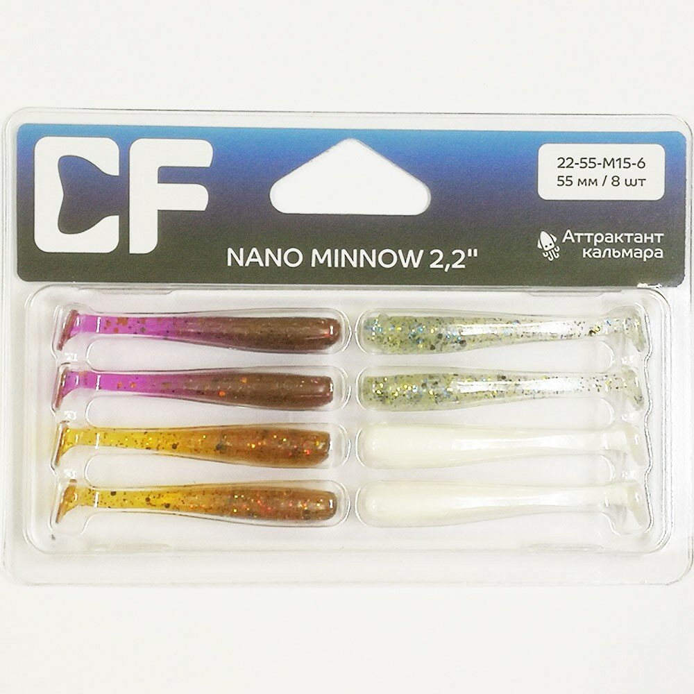 Силиконовая приманка Crazy Fish NANO MINNOW 2.2 22-55-M15-6