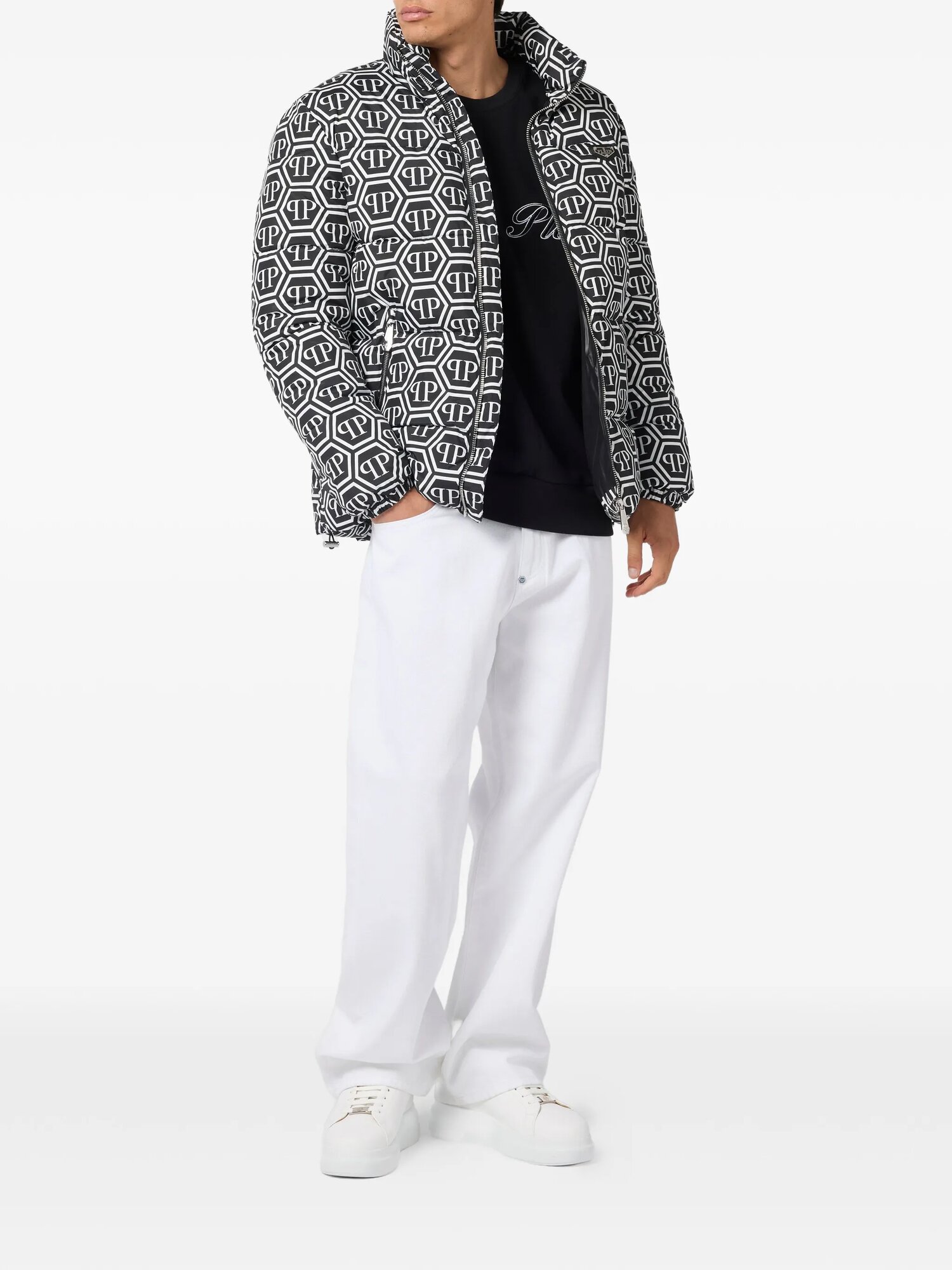 Куртка PHILIPP PLEIN, размер M, black/black — фото 1