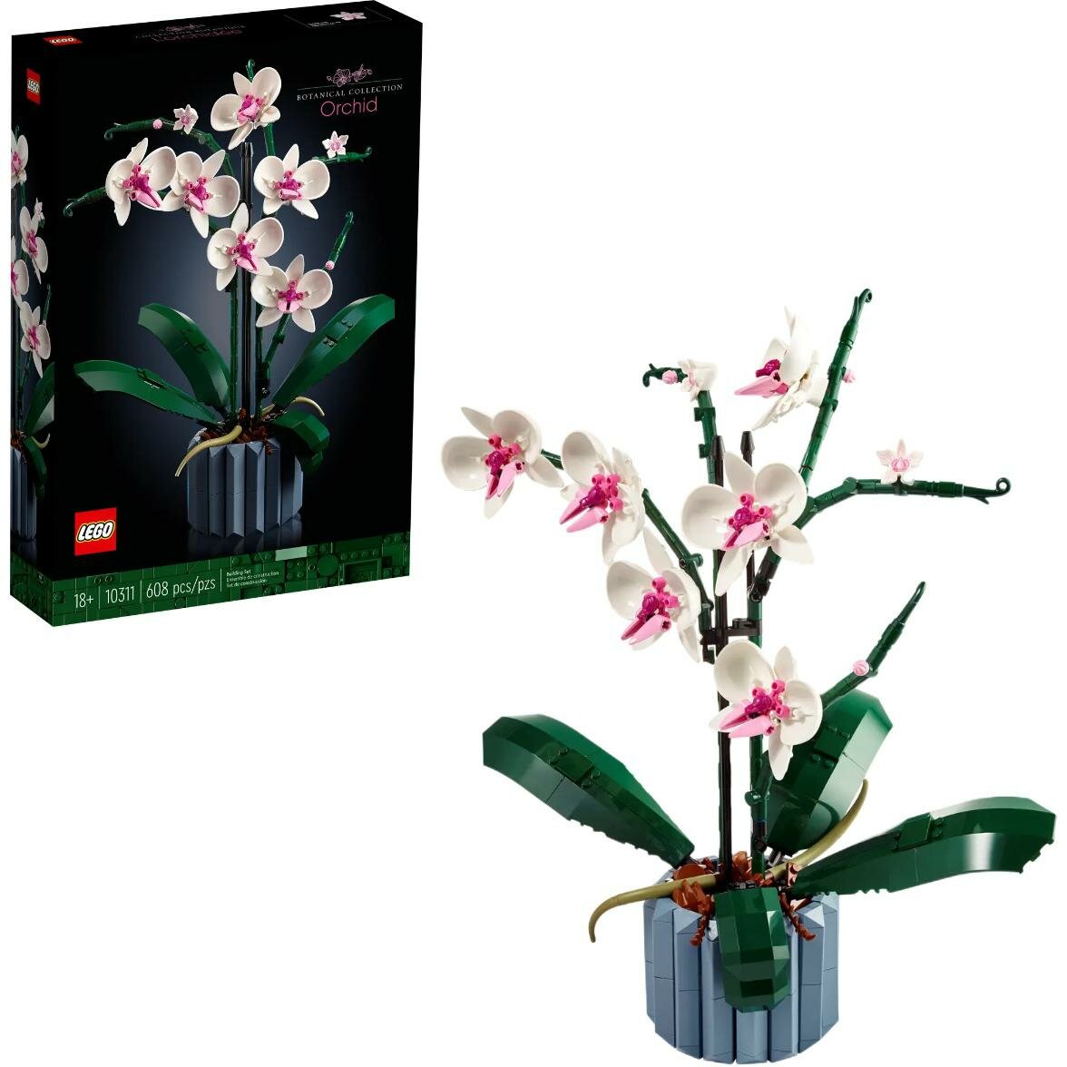 LEGO Icons Bouquet Collection Orchid Plastic Building Blocks 601 1000pcs 10311 null