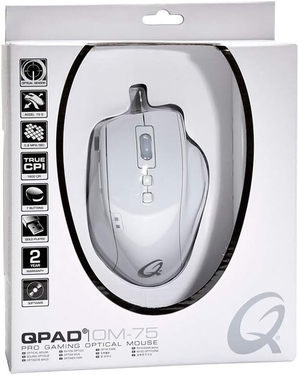 QPAD OM-75 Pro Gaming Optical Mouse