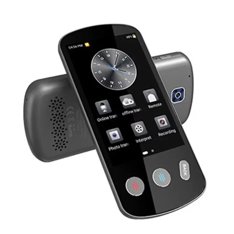 Портативный аудиопереводчик P60, 138-язычный умный перевод в автоном режиме, умный голос в режиме реального времени, устройство для переводки голосовых фотографий с искусственным интеллектом