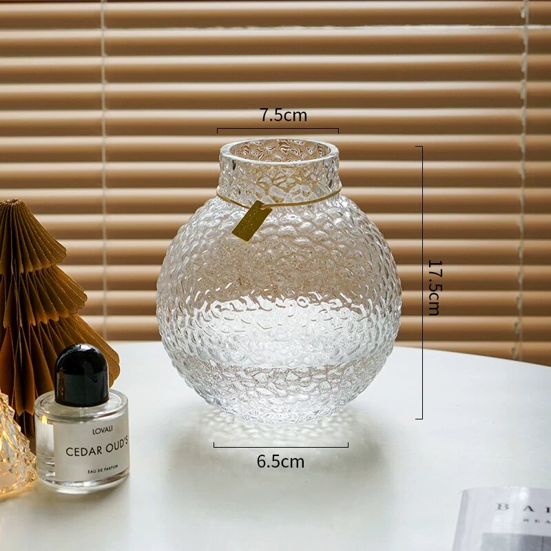 Изысканные и роскошные вазы, круглые прозрачные стеклянные вазы для гидропоники с цветами тюльпанов, украшение для