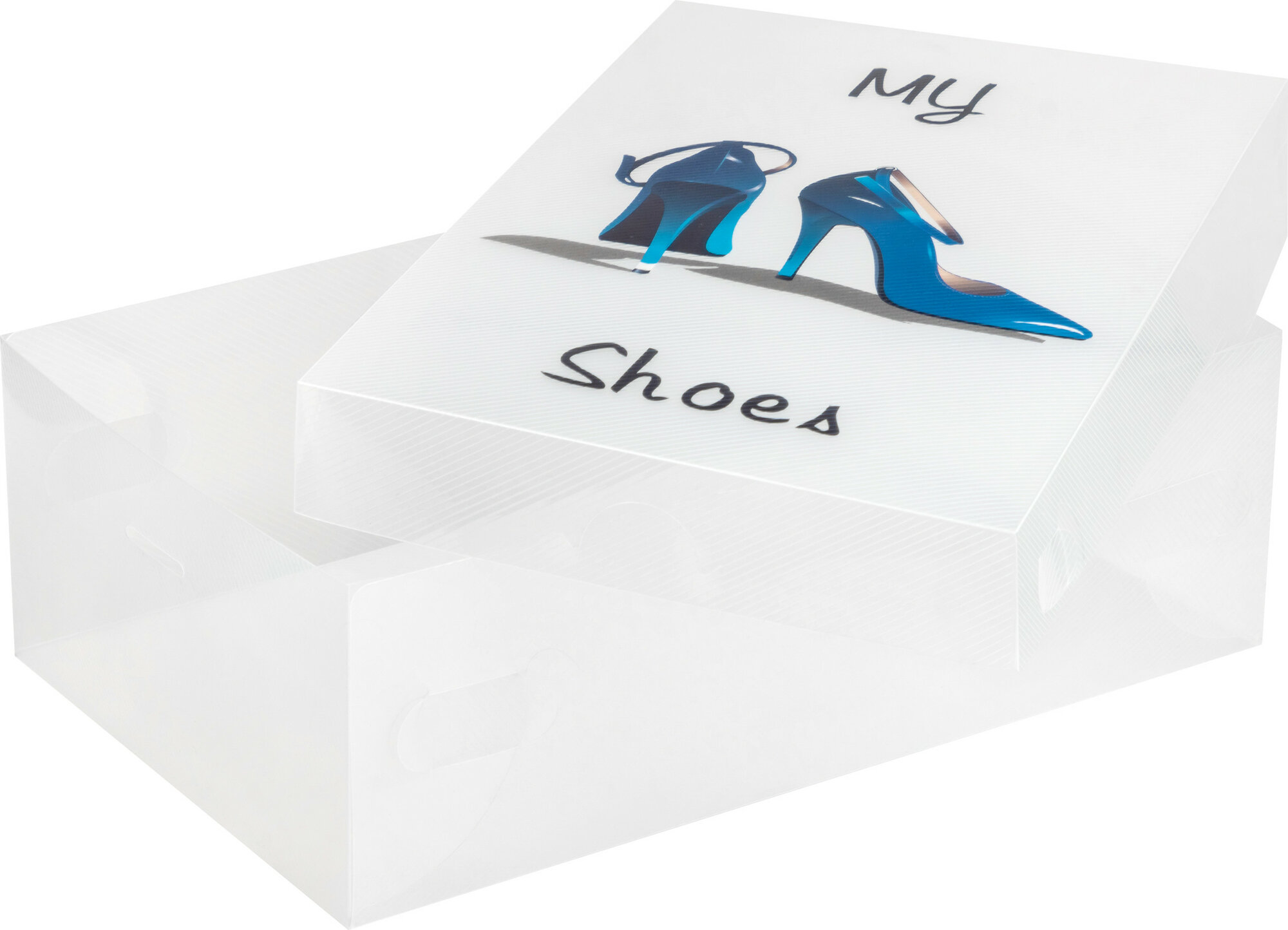 Коробка для хранения обуви рыжий КОТ, 30х18х10 см, 5.4 л, пластик, с крышкой