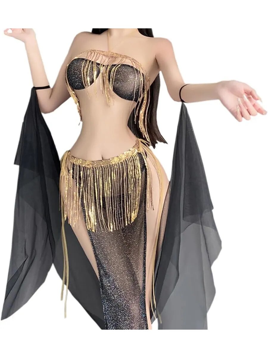 Женский арабский костюм для танца живота комплект