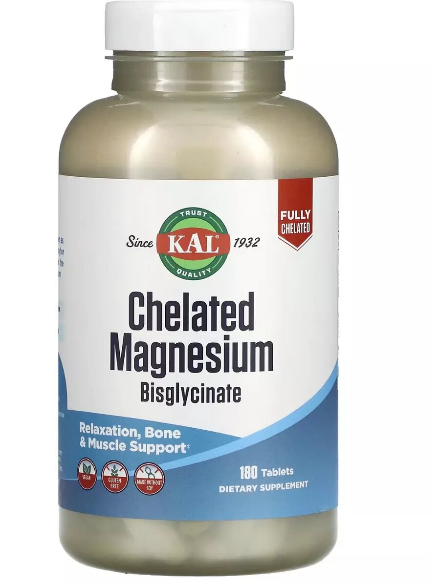 Chelated magnesium bisglycinate