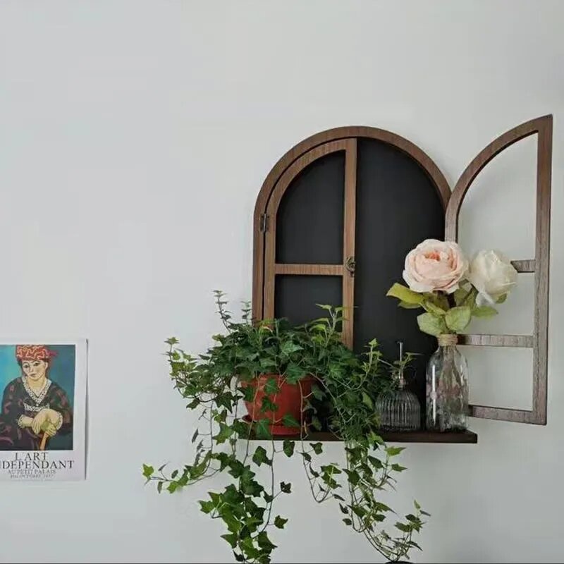 Фальш-окно настенное для декора интерьера стильное украшение и атмосфера уюта