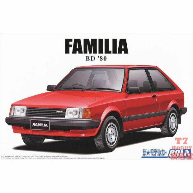 Сборные автомобилей модели Aoshima-20102 1/24 Mazda BD Familia XG 1980 Car model kit