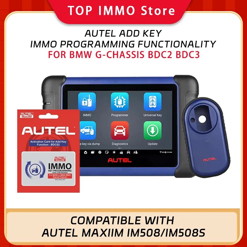 Autel Add Key Функция программирования IMMO пожизненной цене для bmw G-Chassis BDC2 BDC3 Licence IM508S IM608 Series IM508 IM508S