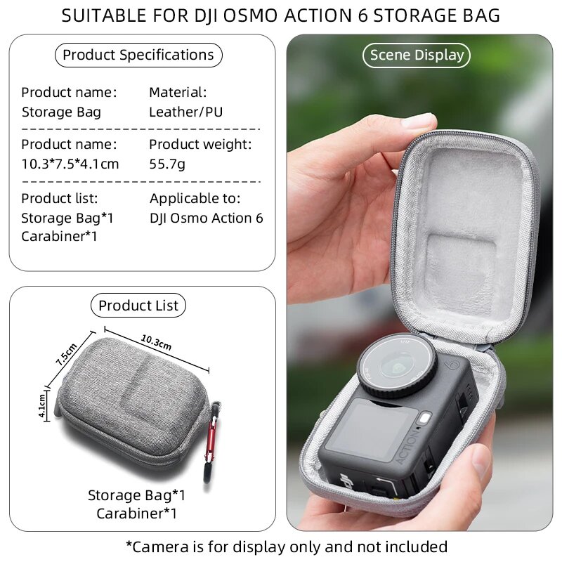Жесткий чехол для DJI Osmo Action 6, Storage Bag B