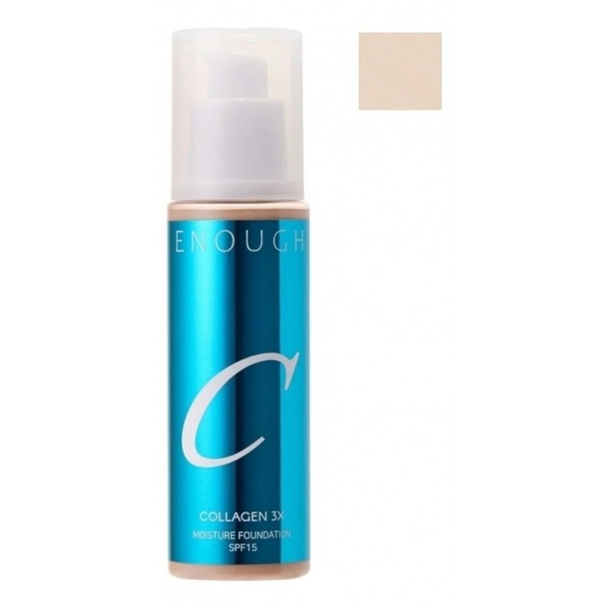 Тональный крем Enough Collagen 3x Moisture SPF 15, увлажняющий, с коллагеном, 100 мл
