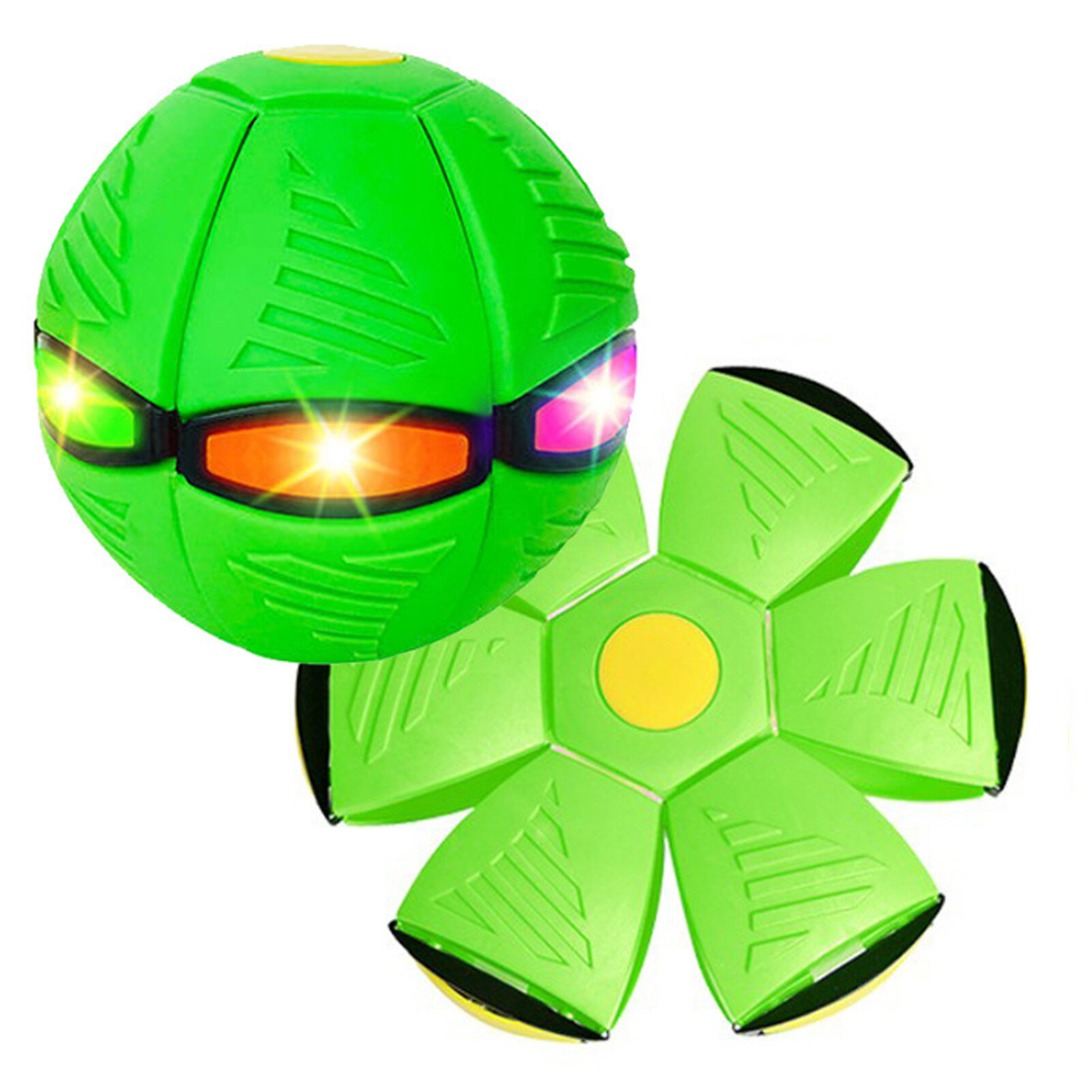 Elastic Flying Saucer Ball Upgrade Stepping on the Ball Children's Feet Stepping Ball Toys, Материал: Пластик, Цвет: Синий, Зеленый, Красный, Фиолетовый (Доступно), Стиль освещения: Без светодиодов, с 3 светодиодами, с 6 светодиодами (Доступно), Размер