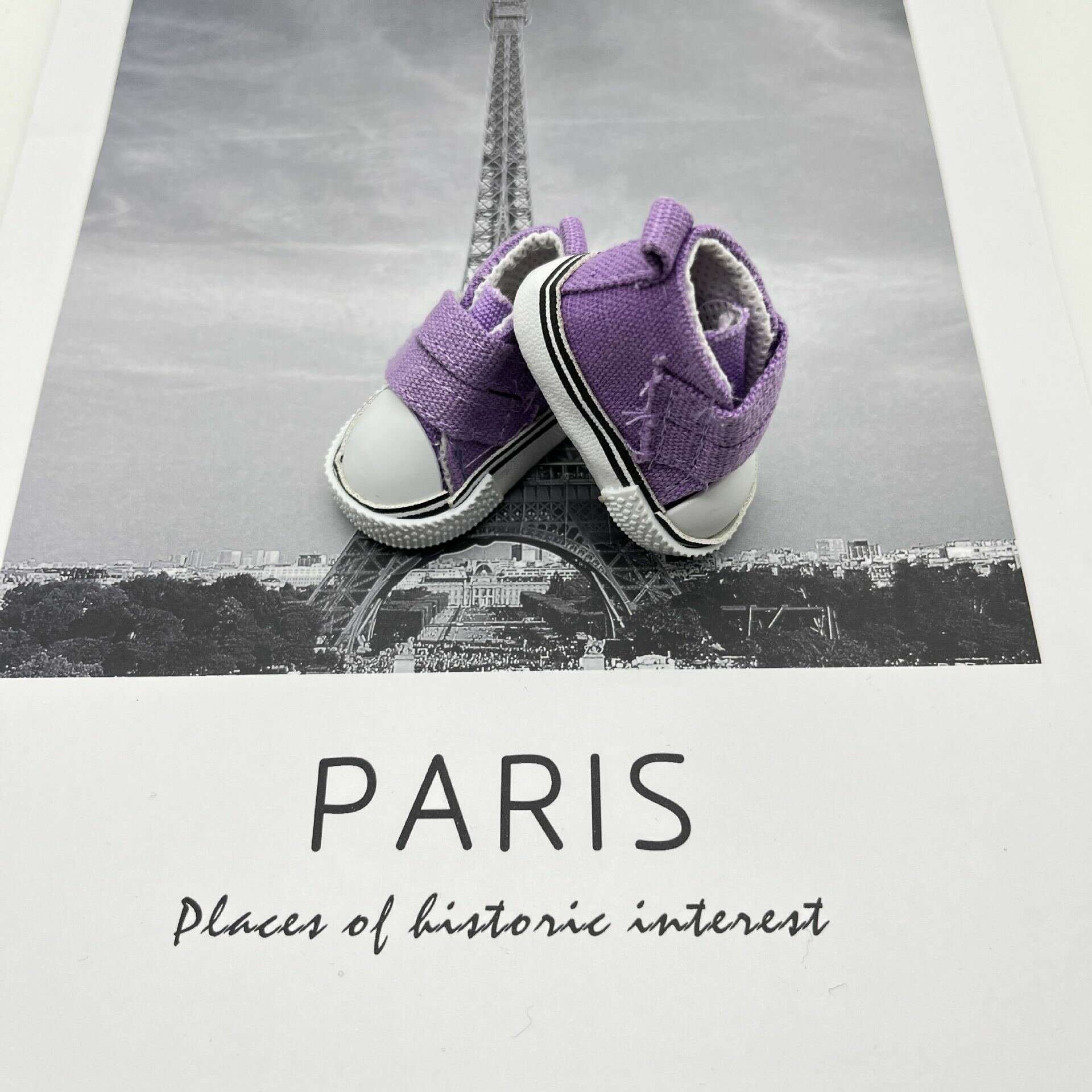 Горячая продажа через границу 20CM 6 очков BJD хлопок кукольные туфли 5CM мини-липучки холст обувь SD палец обувь 5cm