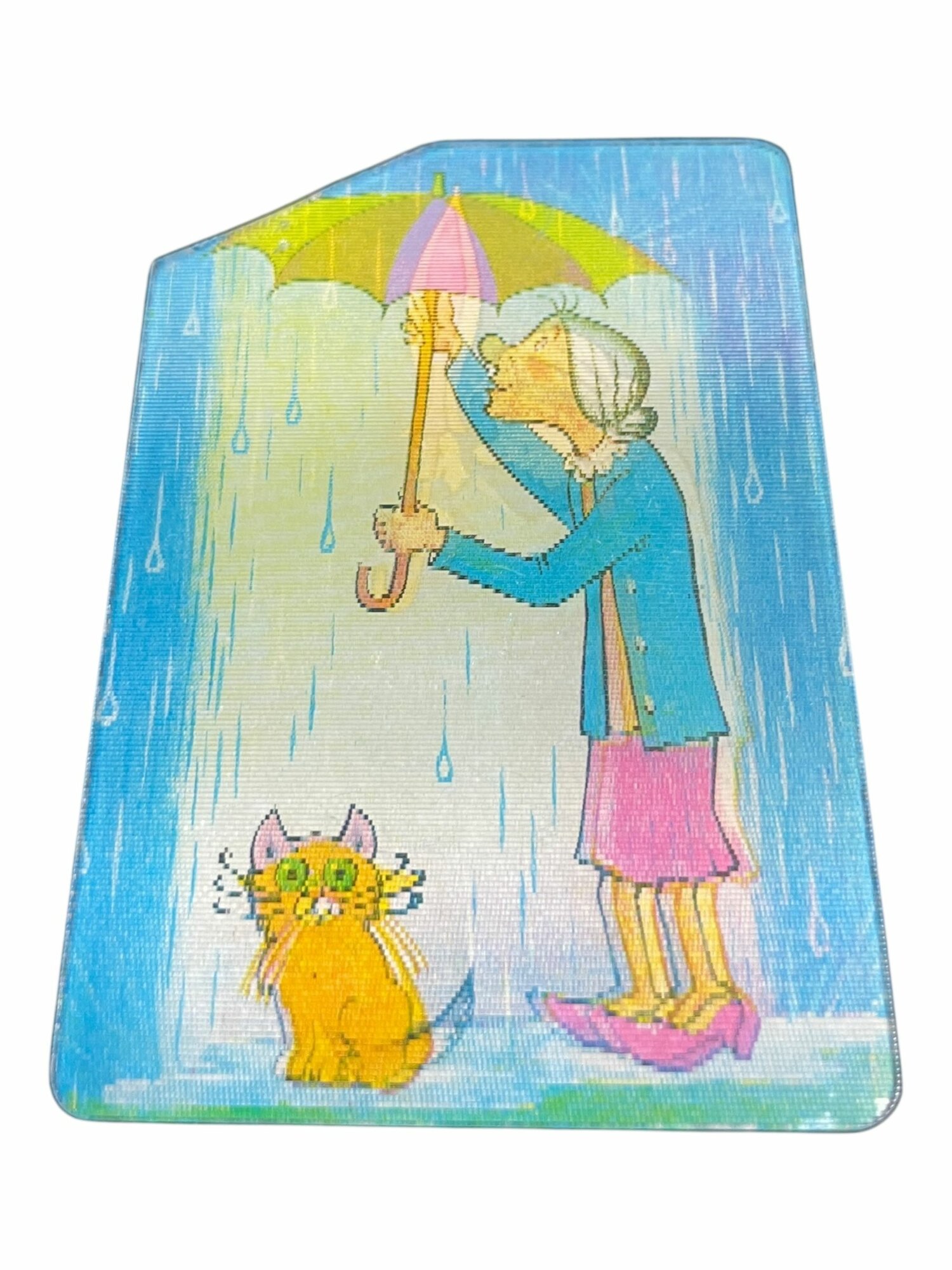 Советский винтажный переливающийся календарь, советская мультипликация, сделано в СССР