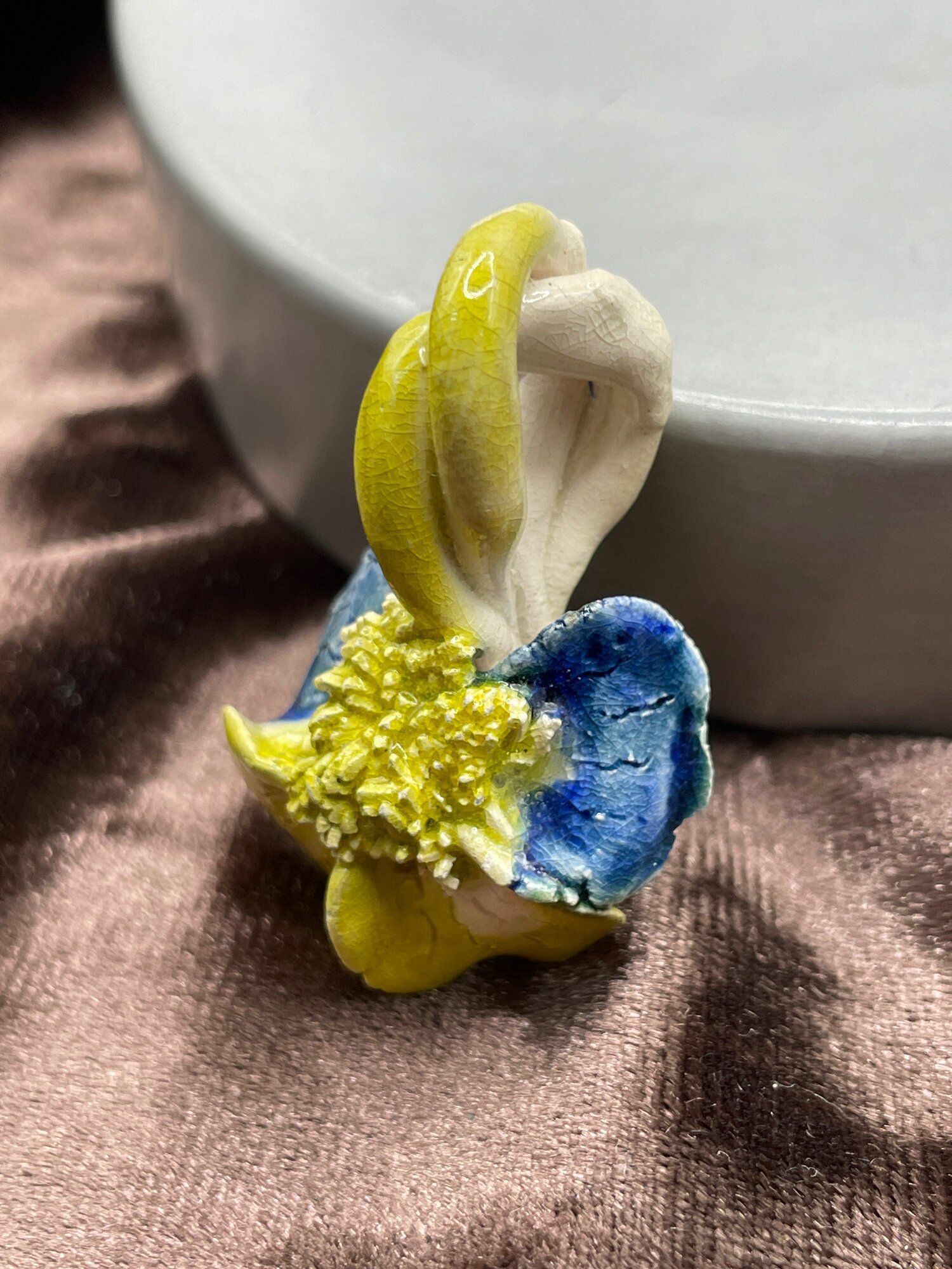 Винтажный кулон подвеска, цветок