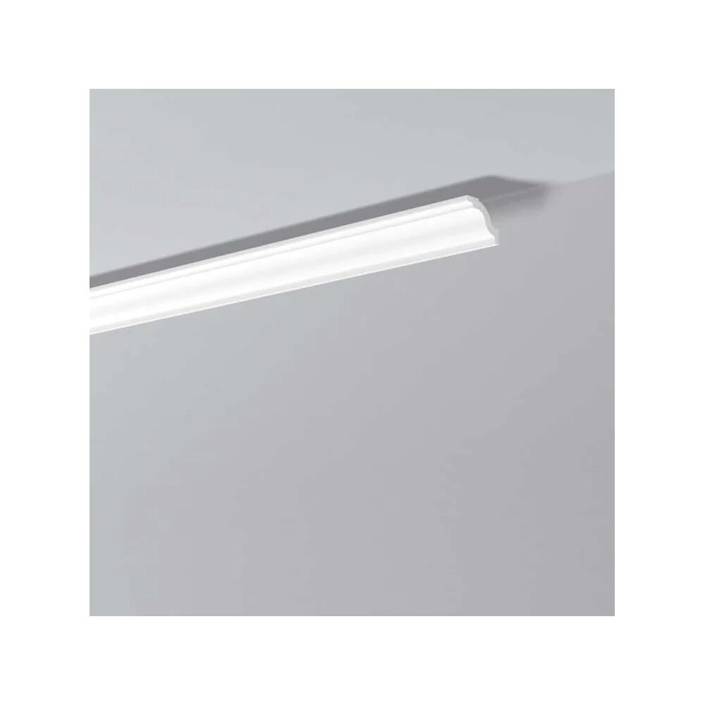 Плинтус NMC 2.0 LX-60 (MT)/80/4011197260609 DSMSL00600, потолочный ударопрочный, белый полистирольный, под покраску