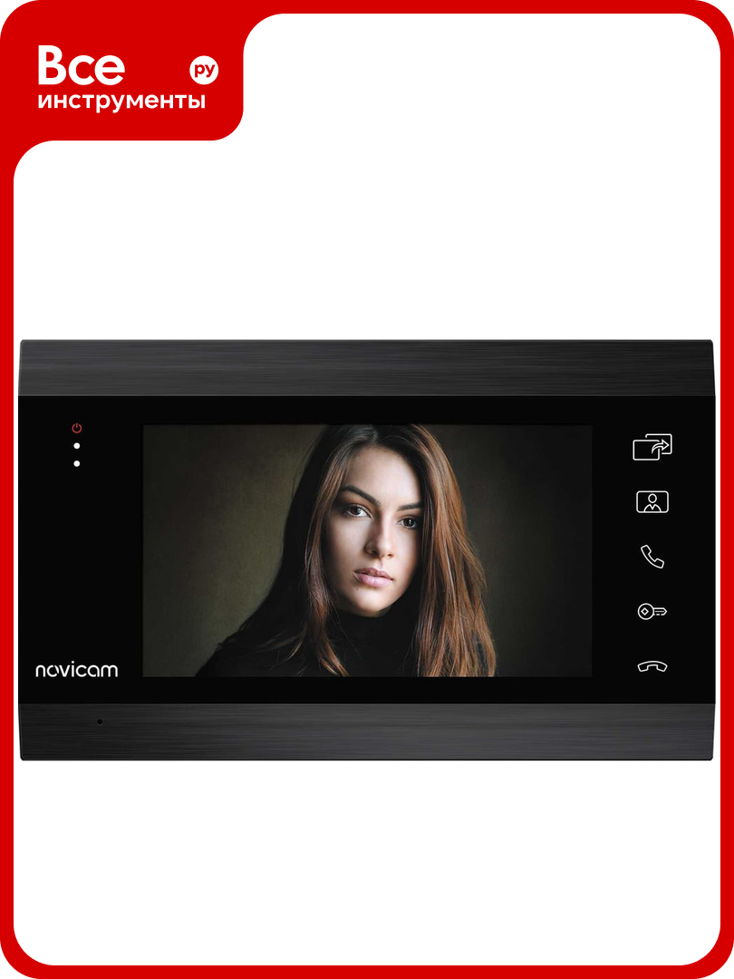 Видеодомофон Novicam dark magic 7c со встроенным модулем сопряжения 4777