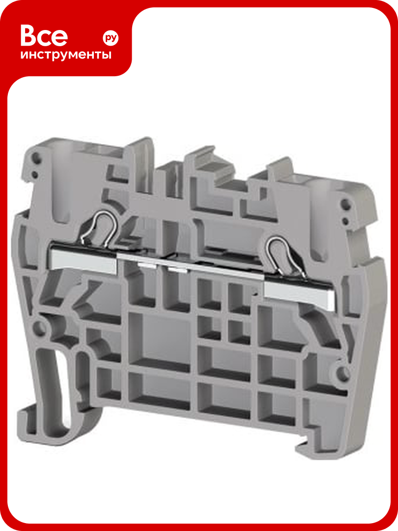 Пружинный клеммник Klemsan быстрозажимной (Push in), 2,5 мм. кв. (серый); PYK2,5 (RP) 100 шт. 0.0.0.3.307109RP