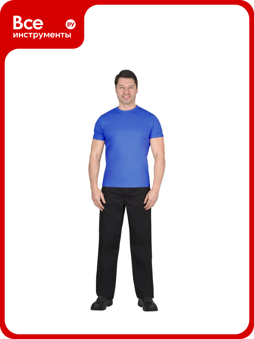 Футболка сириус васильковая Стандарт 160г/м2 р.48-50 150847 мужская футболка из хлопка натуральная ткань