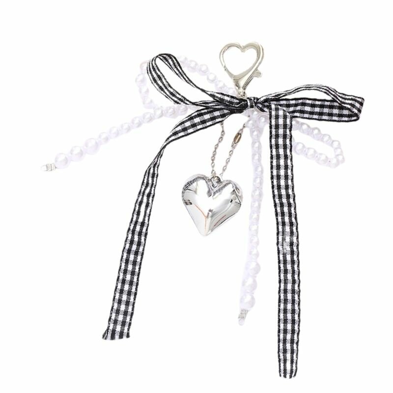 Маленькая Подвеска-сумочка с ароматическим жемчужным бантиком-Черный