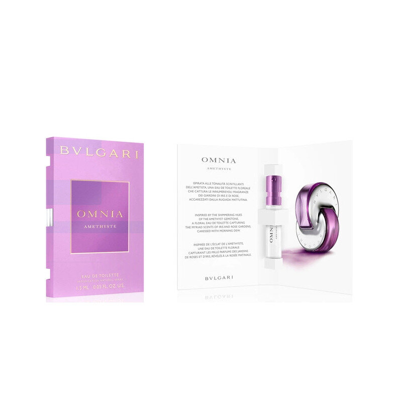 Туалетная вода Bvlgari Omnia Amethyste миниатюра 1.5 мл / Пробник духов Булгари Омниа Аметист