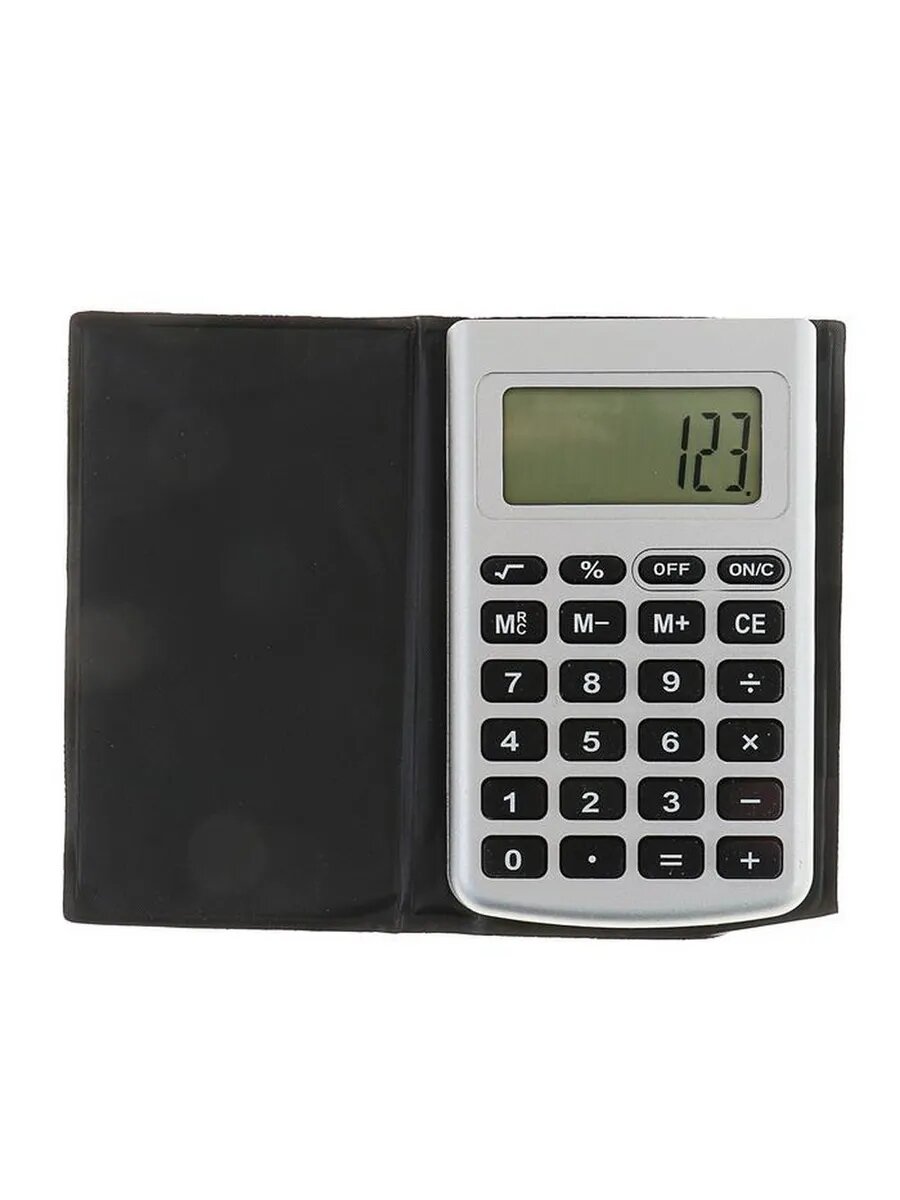 Карманный 8-разрядный калькулятор с ярким дисплеем