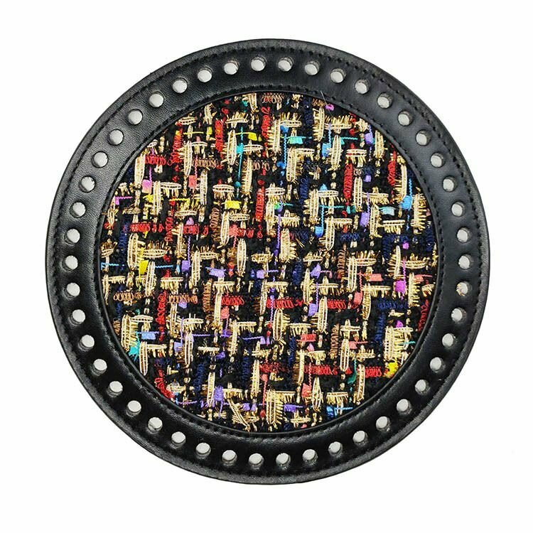 Материалы для плетеной сумки Hyuna, аксессуары для сумок ручной работы, кожаные аксессуары для сумок, чехол для сумки, осень и зима, круглое основание сумки 18 см.