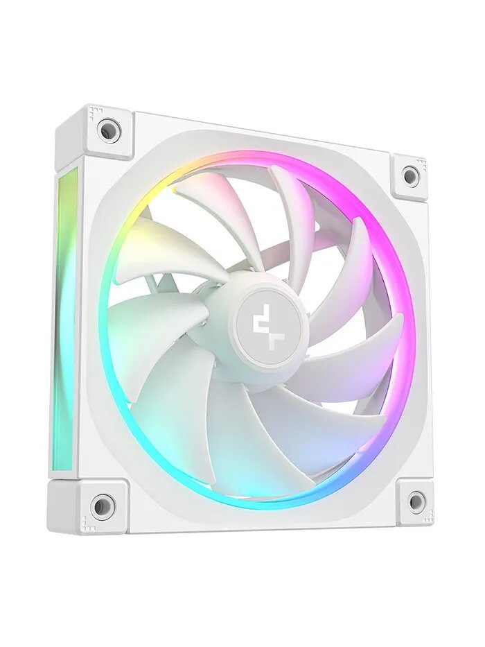 Вентилятор для корпуса Deepcool FL12 WH 120mm, ARGB, 500-2150rpm, 55CFM, 32dBA, белый, color BOX
