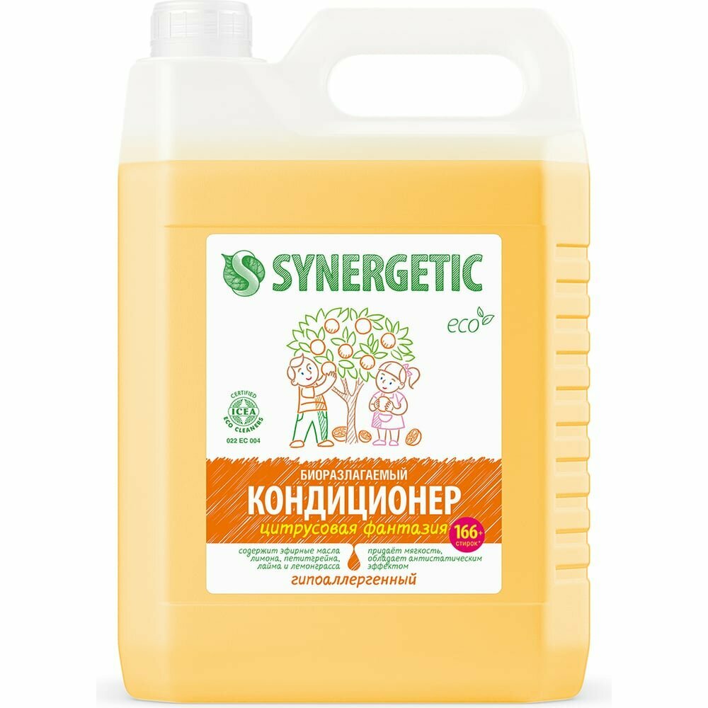 Кондиционер для белья Synergetic Цитрусовая Фантазия 5 л 4623722341273 110505