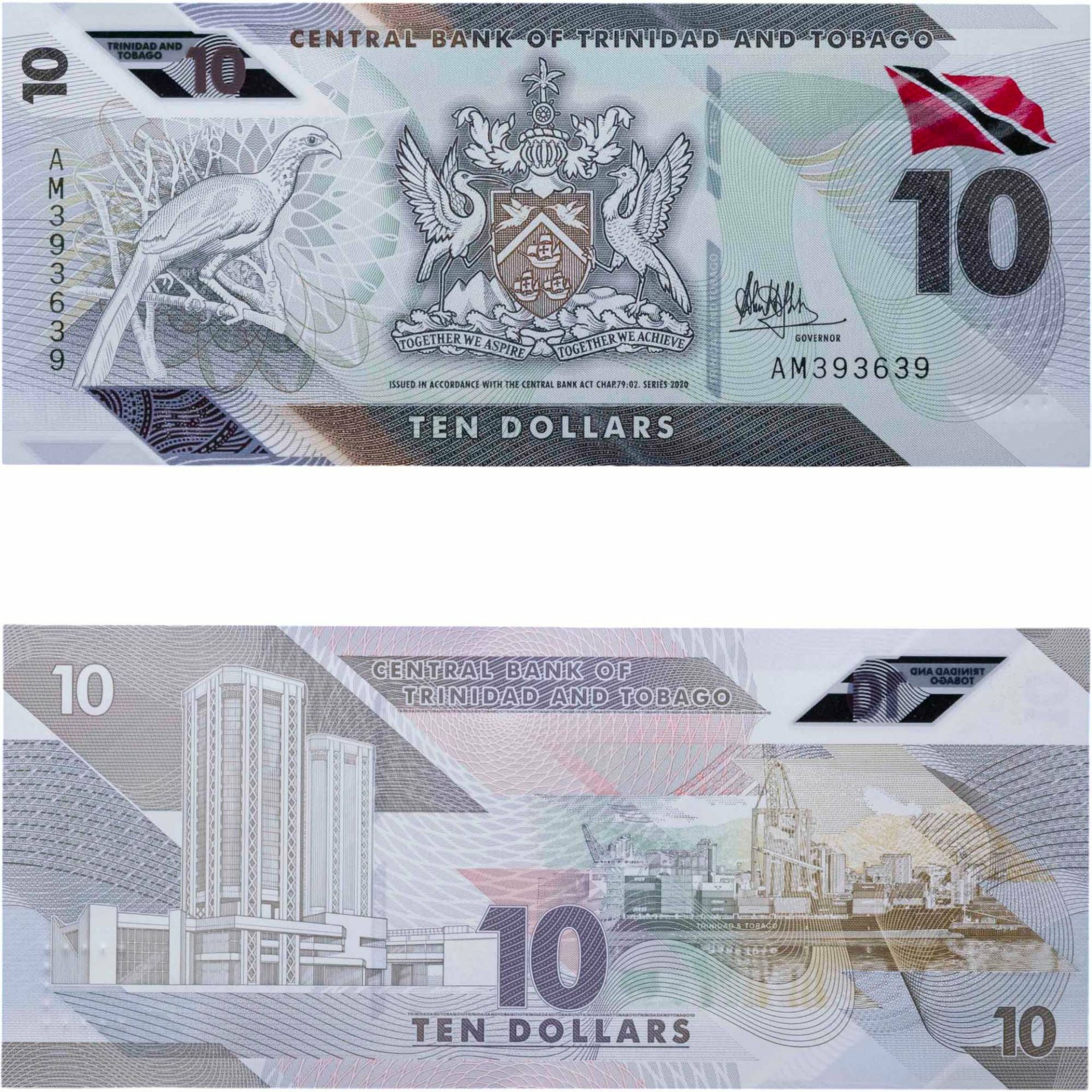 Тринидад и Тобаго 10 долларов 2020 Пластик Pick NL