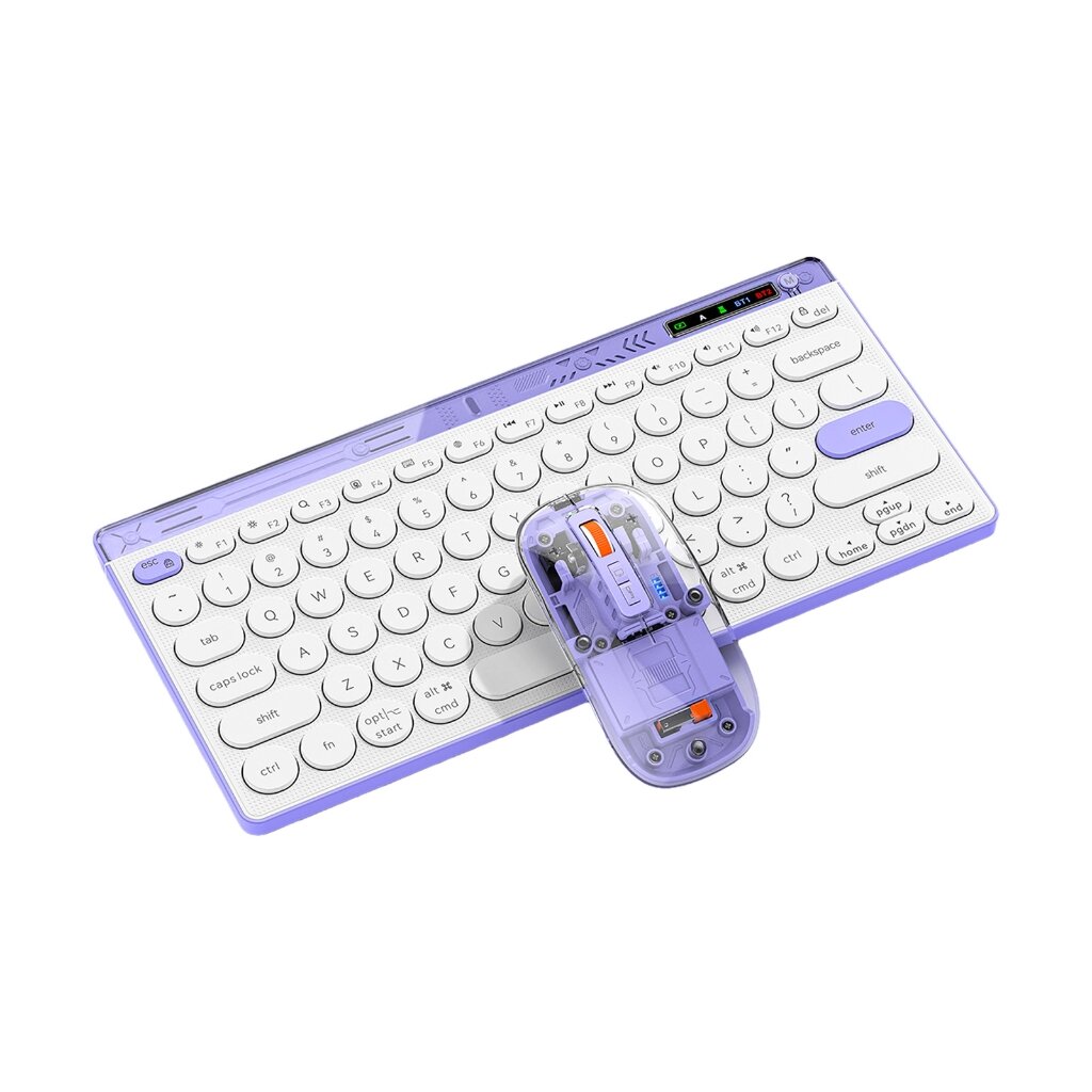 Беспроводные Клавиатуры с несколькими ОС, Набор Мышей 78 клАвиш, Портативные Двухрежимные Bluetooth-совместимые Шумоподавители 2.4G, Эргономичные для ПК