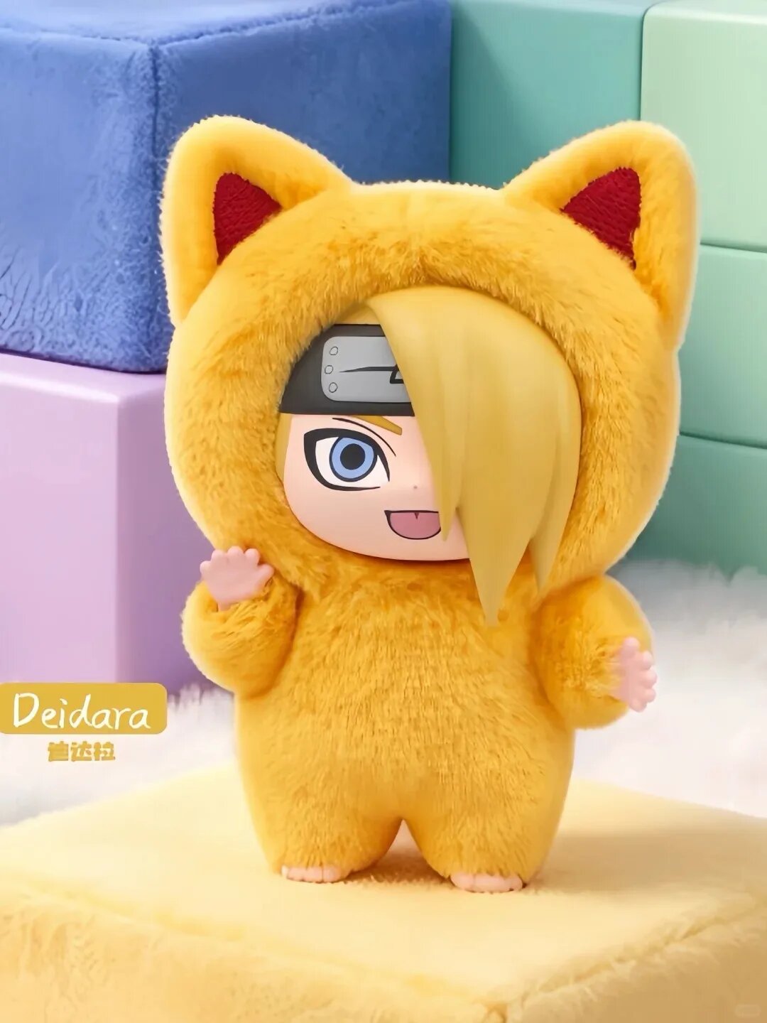 Фигурки-сюрпризы TOPTOY Eaki Naruto V3 Kitten Land Neji Hyuga Gaara Желтый, Deidara