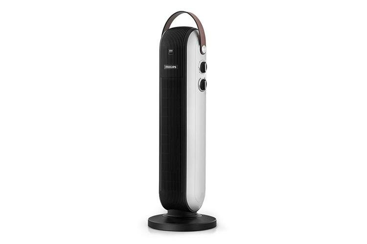 Напольный обогреватель PHILIPS черный, мощность 2000 Вт, обогреватель с терморегулятором