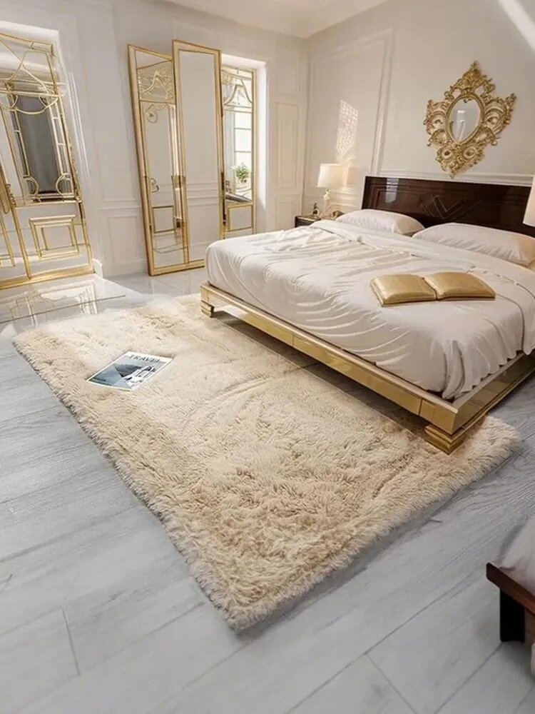 Ковер дорожка 80x120 см, светлый верблюд, велюр искусственный, прямоугольный