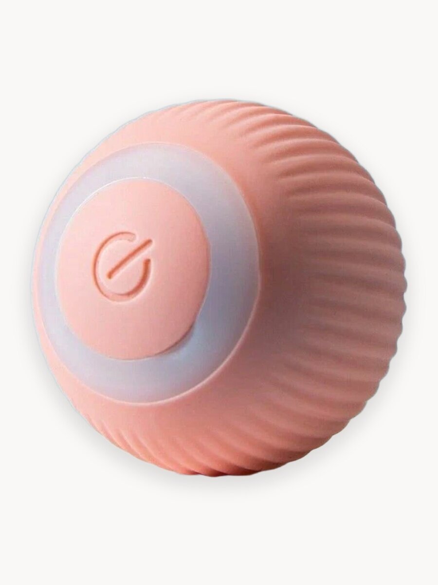 Игрушка для кошек и собак, интерактивный мяч, игрушка дразнилка для котов, заводной, розовый