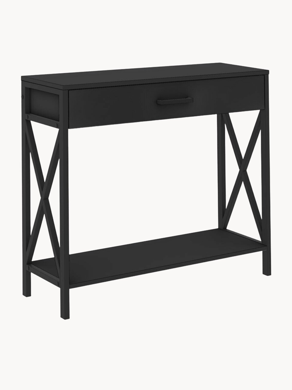 Консоль, туалетный столик Лофт 90х30 см, Черный
