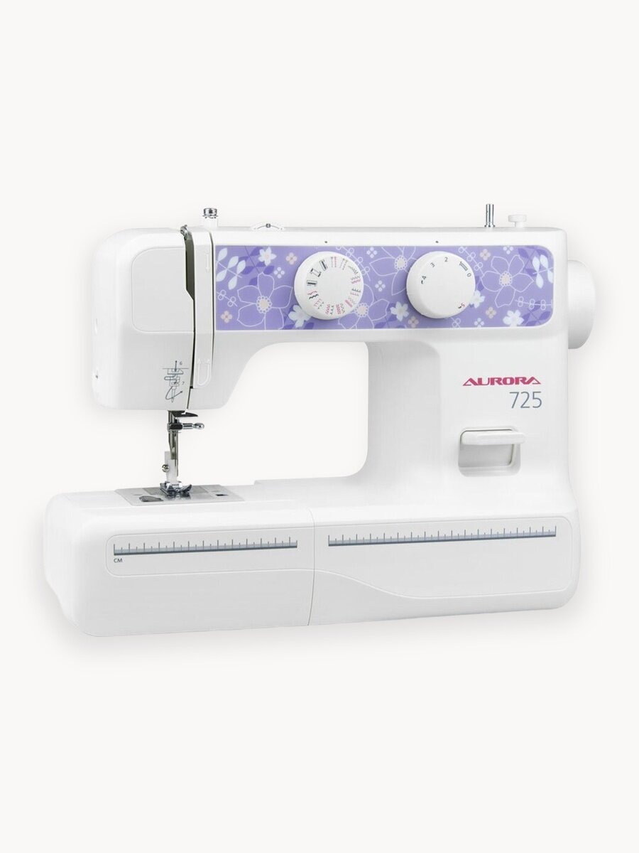 Швейная машинка AURORA 725 металлическая станина, современный челнок, электромеханическое управление