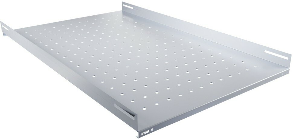Полка стационарная NTSS NTSS-FS-H-1000 1U нагр:100кг. 19" 750мм серый (упак:1шт)