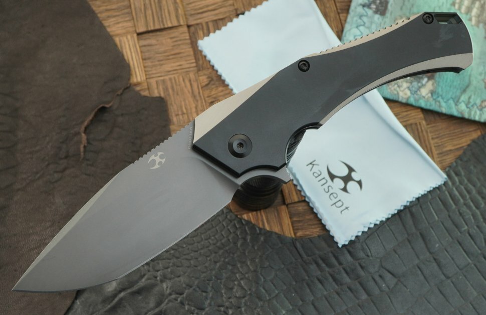 Складной нож Kansept Knives Hellx, сталь CPM S35VN, GW, рукоять титан