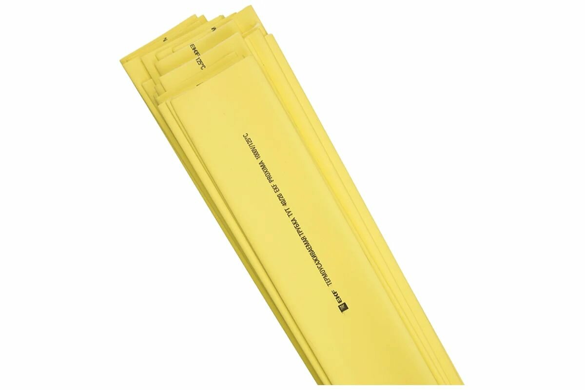 Трубка термоусадочная EKF ТУТ нг 25/12,5 (tut-25-yg-1m), 25/12.5 мм