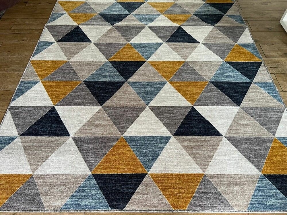 Ковер палас Ромбы на пол 300х600 см модерн современный ворс 3 мм 329140 KoverVDom