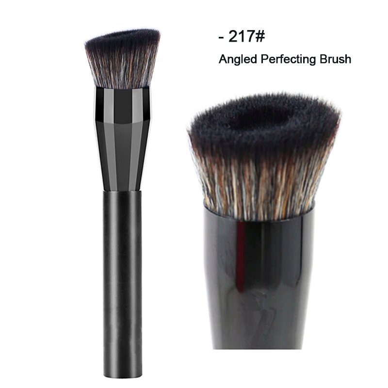 Профессиональная кисть для тонального крема Vela.Yue, жидкая минеральная пудра для лица, кремовая основа для складок, прозрачная кисть для макияжа с полным покрытием