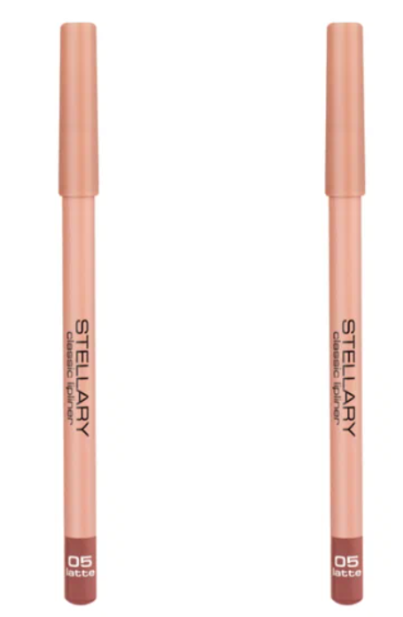 Карандаш для губ Stellary Lipliner, тон 05 Latte, 1,35 г, 2 шт