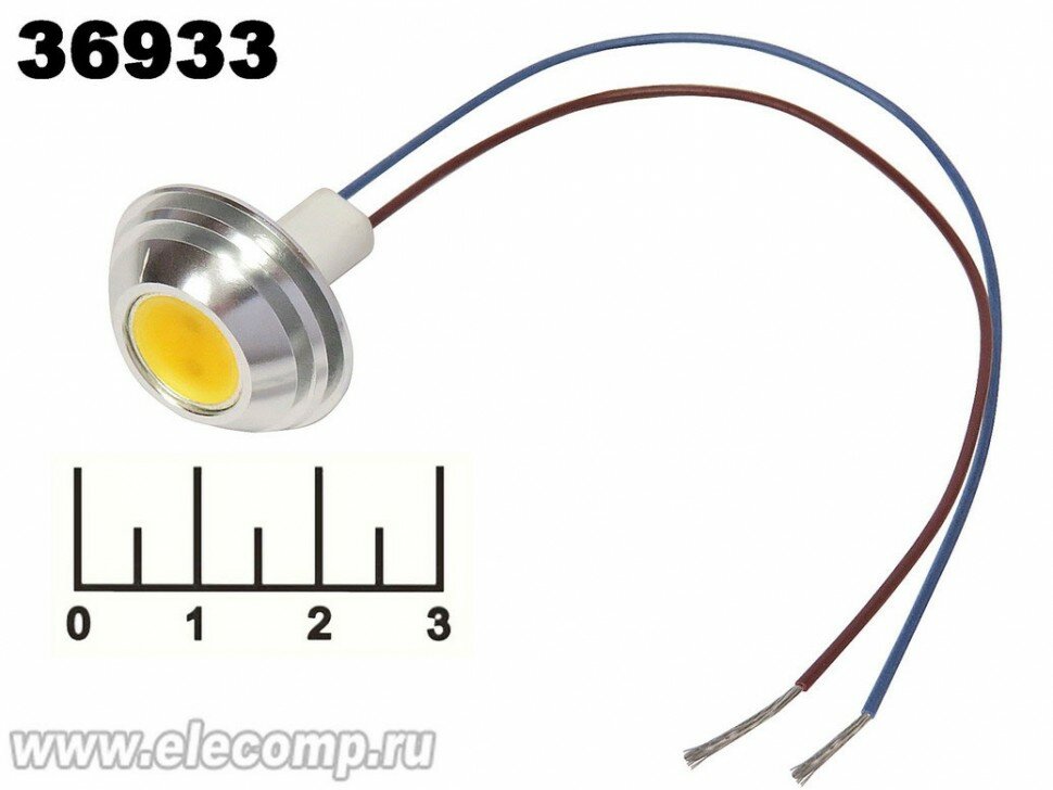 Лампа светодиодная 12V 5W G4 2700K белый теплый + патрон