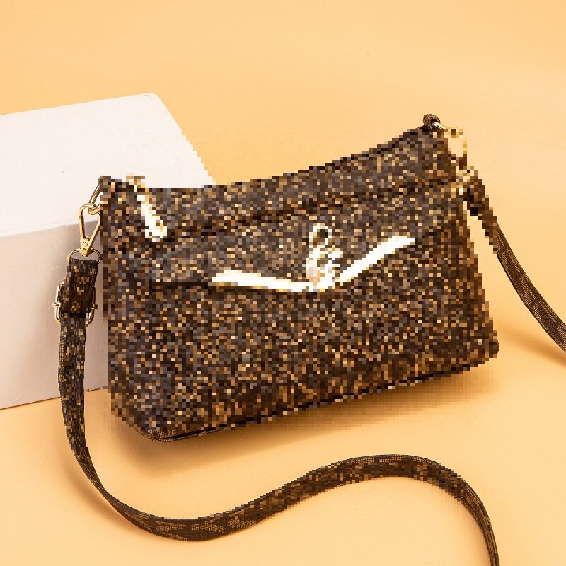 Новая женская сумка через плечо Guangzhou Hengli 2024 года, многофункциональная, для матерей среднего и пожилого возраста, мягкая кожаная маленькая сумка